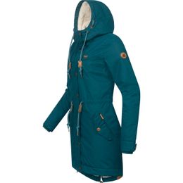 Ragwear Damen Winterjacke "YM-Canny", gr&uuml;n, Gr. M, Au&szlig;enmaterial: 65% Polyester, 35% Baumwolle. Innenfutter: 100% Polyester. Wattierung: 100%