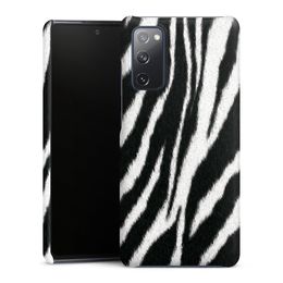 DeinDesign Galaxy S20 FE Handy Premium Case Smartphone Handyh&uuml;lle Schutzh&uuml;lle matt Fur Muster Zebra Premium Case