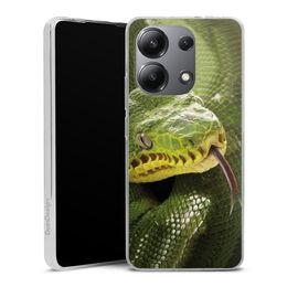 DeinDesign Xiaomi Redmi Note 13 4G Handy Silikon H&uuml;lle Case transparent Handyh&uuml;lle Nature Reptile Snake Silikon Case