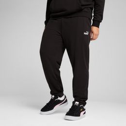 Puma Herren Trainingshose "ESS NO 1 LOGO SWEATPANTS TR OP", schwarz, Gr. M, unifarben, Sweatware, Obermaterial: 68% Baumwolle, 32% Polyester, Hosen,