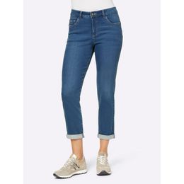 Damen 7/8-Jeans, blau, Gr. 50, Rick Cardona BY HEINE, unifarben, 98% Baumwolle, 2% Elasthan, Jeans