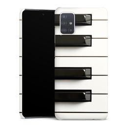 DeinDesign Galaxy A51 Handy Premium Case Smartphone Handyh&uuml;lle Schutzh&uuml;lle gl&auml;nzend Klavier Music Piano Premium Case