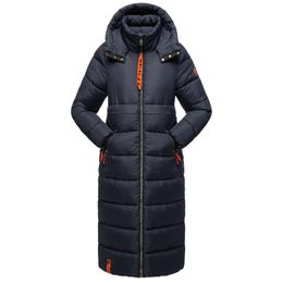Navahoo Damen Steppmantel "Kristallblume", blau, Gr. XXXL, Obermaterial: 100% Polyester. Futter: 100% Polyester. Wattierung: 100% Polyester, M&auml;ntel,
