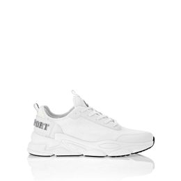 Plein Sport Damen Sneaker "Low-Top-Sneaker", Gr. 47, wei&szlig;, Schuhe