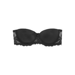 Damen Schalen-BH "Dirndl-BH, tr&auml;gerloser BH, T-Shirt-BH", NUANCE BY LASCANA, Gr. 85, schwarz, Spitze, Obermaterial: 80% Polyamid, 20% Elasthan, BHs,