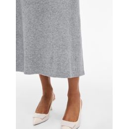 Vila Damen Maxirock "VIRIL ANKLE KNIT SKIRT - NOOS", grau, Gr. XL, unifarben, Feinstrick, Obermaterial: 50% Viskose, 28% Polyester, 22% Nylon, R&ouml;cke
