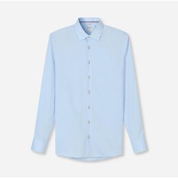 OLYMP Herren Langarmhemd "Level Five"hellblau, Gr. 46, Web, Obermaterial: 100% Baumwolle, Hemden, Businesshemd, body fit, Kentkragen