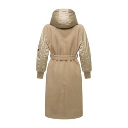 Marikoo Damen Winterjacke "Tjadee", beige, Gr. S, Obermaterial: 90% Polyacryl, 8% Viskose, 2% Elasthan. Innenseite: 100% Polyester. Futter: 100%