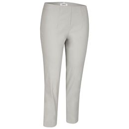 KjBRAND Damen Stoffhose "Susie XS Ankle Bengaline", silber, Gr. 52, Web, Obermaterial: 80% Viskose, 17% Polyamid, 3% Elasthan, Hosen, Sommerhose mit