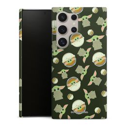 DeinDesign Galaxy S24 Ultra Handy Premium Case Smartphone Handyh&uuml;lle Schutzh&uuml;lle matt Official Licensed Product Star Wars Muster Baby Yoda Premium Case