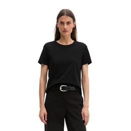 Marc O'Polo MARC O'POLO Damen T-Shirt "aus Organic Cotton SIngle Jersey", schwarz, Basic, Gr. XL, unifarben, Obermaterial: 100% Baumwolle, Shirts