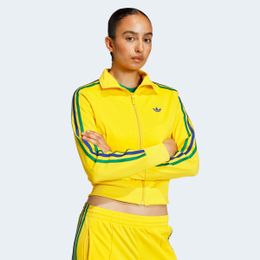 Damen Trainingsjacke "FIREBIRD CLASSIC ORIGINALS"eqt gelb, gr&uuml;n, collegiate royal, Gr. XS, adidas originals, Obermaterial: 100% Polyester, Jacken,