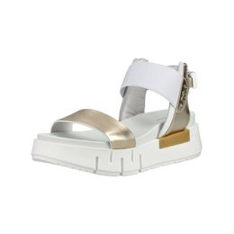 Nero Giardini Damen Keilsandalette "Nero Giardini Sandalen Leder", Gr. 36, gold, Leder, Schuhe