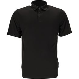 Poloshirt Energetics "HE.-POLO THORE", Herren, Gr. 4XL, schwarz, Jersey, Obermaterial: 100% Polyester, Rundhals, Shirts, sportliche Passform, Kurzarm, mit Rundhalsausschnitt