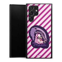 DeinDesign Galaxy S22 Ultra Handy Silikon H&uuml;lle Case schwarz Handyh&uuml;lle Disney Grinning Cat Alice In Wonderland