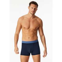 Schiesser Herren Boxershorts "95/5 Multipacks", Gr. 5, blau, Single Jersey, Obermaterial: 95% Baumwolle, 5% Elasthan, Unterhosen, ohne Eingriff,
