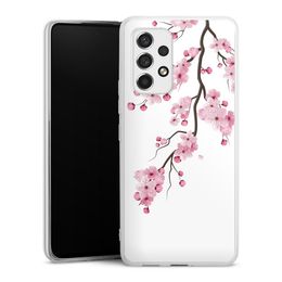DeinDesign Galaxy A53 5G Handy Silikon H&uuml;lle Case transparent Handyh&uuml;lle Cherry Blossom Japan Aisa Silikon Case