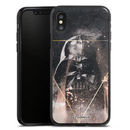 DeinDesign iPhone X Handy Silikon H&uuml;lle Case schwarz Handyh&uuml;lle Star Wars Darth Vader Official Licensed Product