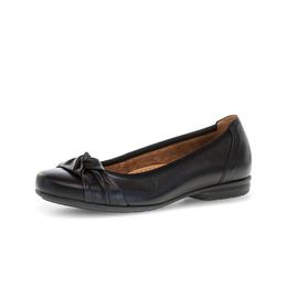Ballerina Gabor "Sportliche Ballerina", Damen, Gr. 37, schwarz, Schuhe Ballerina