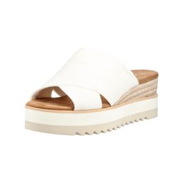 Toms Shoes TOMS Damen Pantolette "TOMS Pantoletten Textil", Gr. 41wei&szlig;, Textil, Schuhe