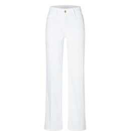 MAC Damen Weite Jeans "WIDE", wei&szlig;, Gr. 38, Denim/Jeans, Obermaterial: 91% Baumwolle, 7% Elastomultiester, 2% Elasthan, Jeans