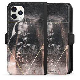 DeinDesign iPhone 11 Pro Handy Klapph&uuml;lle Handyh&uuml;lle aus Kunst Leder schwarz Flip Case Star Wars Darth Vader Official Licensed Product Sideflip mit Lasche