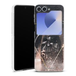DeinDesign Galaxy Z Flip 6 Handy Hard Case Schutzh&uuml;lle transparent Smartphone Handy H&uuml;lle Official Licensed Product Darth Vader Star Wars Hard Case