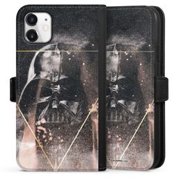 DeinDesign iPhone 11 Handy Klapph&uuml;lle Handyh&uuml;lle aus Kunst Leder schwarz Flip Case Star Wars Darth Vader Official Licensed Product Sideflip mit Lasche