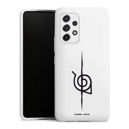 DeinDesign Galaxy A53 5G Handy Silikon H&uuml;lle Case wei&szlig; Handyh&uuml;lle Naruto Shippuden Sasuke Konoha Silikon Case