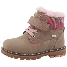 Tom Tailor M&auml;dchen Winterboots, Gr. 24, beige, Lederimitat, Glitzer, Schuhe, mit Tex-Ausstattung