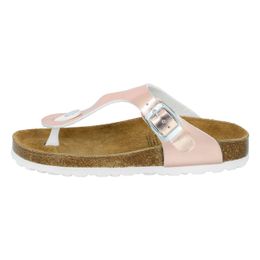 Lico M&auml;dchen Zehentrenner "Zehenstegpantolette Bioline Trend Kids", Gr. 35, rosa, Synthetik, Schuhe