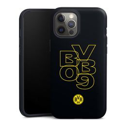 DeinDesign iPhone 12 Pro Handy Panzer Handyh&uuml;lle robuste Outdoor H&uuml;lle Schutzh&uuml;lle matt Bvb Lettering Official Licensed Product Tough Case