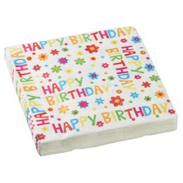 SONSTIGE Servietten HAPPY BIRTHDAY