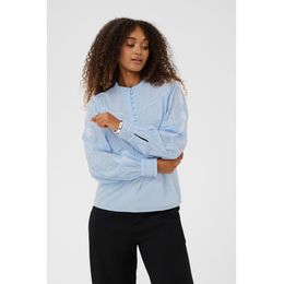 Kaffe Bluse in Hellblau - 62% | Gr&ouml;&szlig;e 46 | Damen-blusen