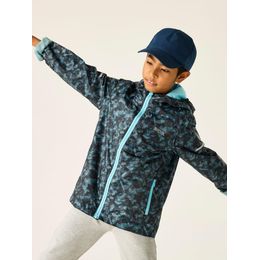 Regatta Regenjacke "Lever II" in T&uuml;rkis - 56% | Gr&ouml;&szlig;e 104 | Kinder-outdoor-jacken