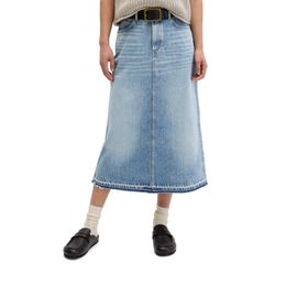 Marc O'Polo MARC O'POLO Damen Jeansrock "aus Rigid Denim ohne Elasthan", blau, Gr. XS, unifarben, Obermaterial: 100% Baumwolle, R&ouml;cke
