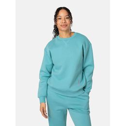 KARI TRAA Sweatshirt "Anelie" in T&uuml;rkis - 42% | Gr&ouml;&szlig;e XS | Damen-sweatshirts-jacken