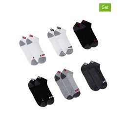 Levi's Kids 6er-Set: Socken in Schwarz/ Wei&szlig; - 12% | Gr&ouml;&szlig;e 134 | Kinder-socken-strumpfhosen