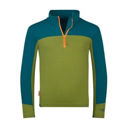 Trollkids Funktionsshirt "Steinkjer" in Gr&uuml;n/ Blau - 52% | Gr&ouml;&szlig;e 116 | Kinder-oberteile