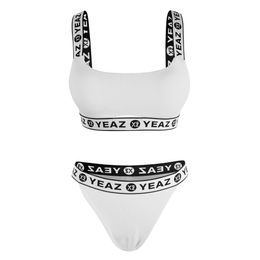 YEAZ Damen Bandeau-Bikini "Bikini-Set BAGATELLE", wei&szlig;, Gr. XXL, Obermaterial: 74% Nylon NY. 26% Elasthan EL., Bikini-Sets