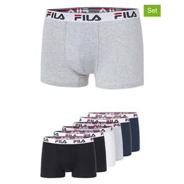 Fila 6er-Set Boxershorts in Dunkelblau/ Wei&szlig;/ Schwarz - 77% | Gr&ouml;&szlig;e 158/164 | Kinder-waesche