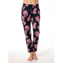 Short Stories Pyjama-Hose in Schwarz/ Rosa - 55% | Gr&ouml;&szlig;e M | Damen-loungewear