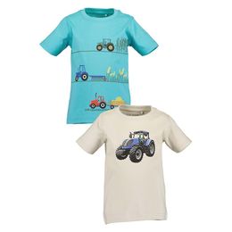 Blue Seven 2er Set: Shirts in Hellblau/ Creme - 42% | Gr&ouml;&szlig;e 116 | Kinder-oberteile