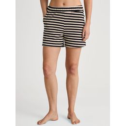 Calida Pyjama-Shorts in Schwarz/ Beige - 54% | Gr&ouml;&szlig;e L | Damen-loungewear