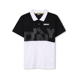 DKNY Poloshirt in Schwarz/ Wei&szlig; - 40% | Gr&ouml;&szlig;e 116 | Kinder-oberteile
