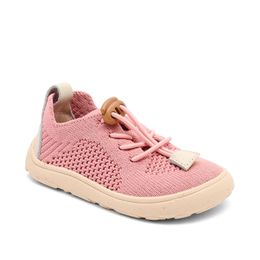 Lauflernschuh bisgaard "barefoot jua", Baby, Gr. 26, rose, Leder, Textil, Basic, Schuhe Lauflernschuh, Barfu&szlig;schuh mit Schnellverschluss, Gr&ouml;&szlig;enschablone zum Download