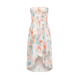 Shirtkleid CLOUD 5IVE "CLOUD 5IVE Bandeau Kleid in Wrap Look und AOP Blumen Print", Damen, Gr. S, US-Gr&ouml;&szlig;en, gr&uuml;n, 95% Polyester, 5% Elasthan, normal, Kleider Shirtkleid