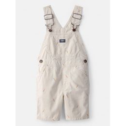 Oshkosh Latzhose in Beige/ Wei&szlig; - 47% | Gr&ouml;&szlig;e 98 | Kinderhosen