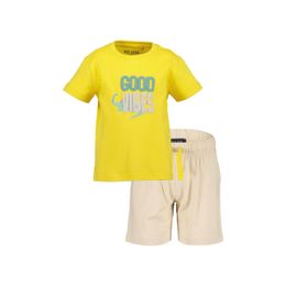 T-Shirt & Bermudas Blue Seven, Jungen, Gr. 110, sonne, Jersey, Obermaterial: 100% Baumwolle, bedruckt, KOB Set-Artikel