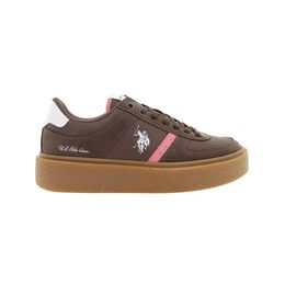 U.S. Polo Assn. Sneakers in Braun/ Wei&szlig; - 55% | Gr&ouml;&szlig;e 39 | Damen-sneakers